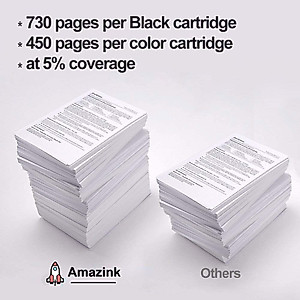 (5 Pack) Canon PGi-250XL / CLi-251XL Compatible Replacement Ink Cartridges. Works with PIXMA MX922 MX920 IP7220 IP8720 MG7520 MG6320 Printers. 5 Pack (PG Black, Black, Cyan, Magenta, Yellow)
