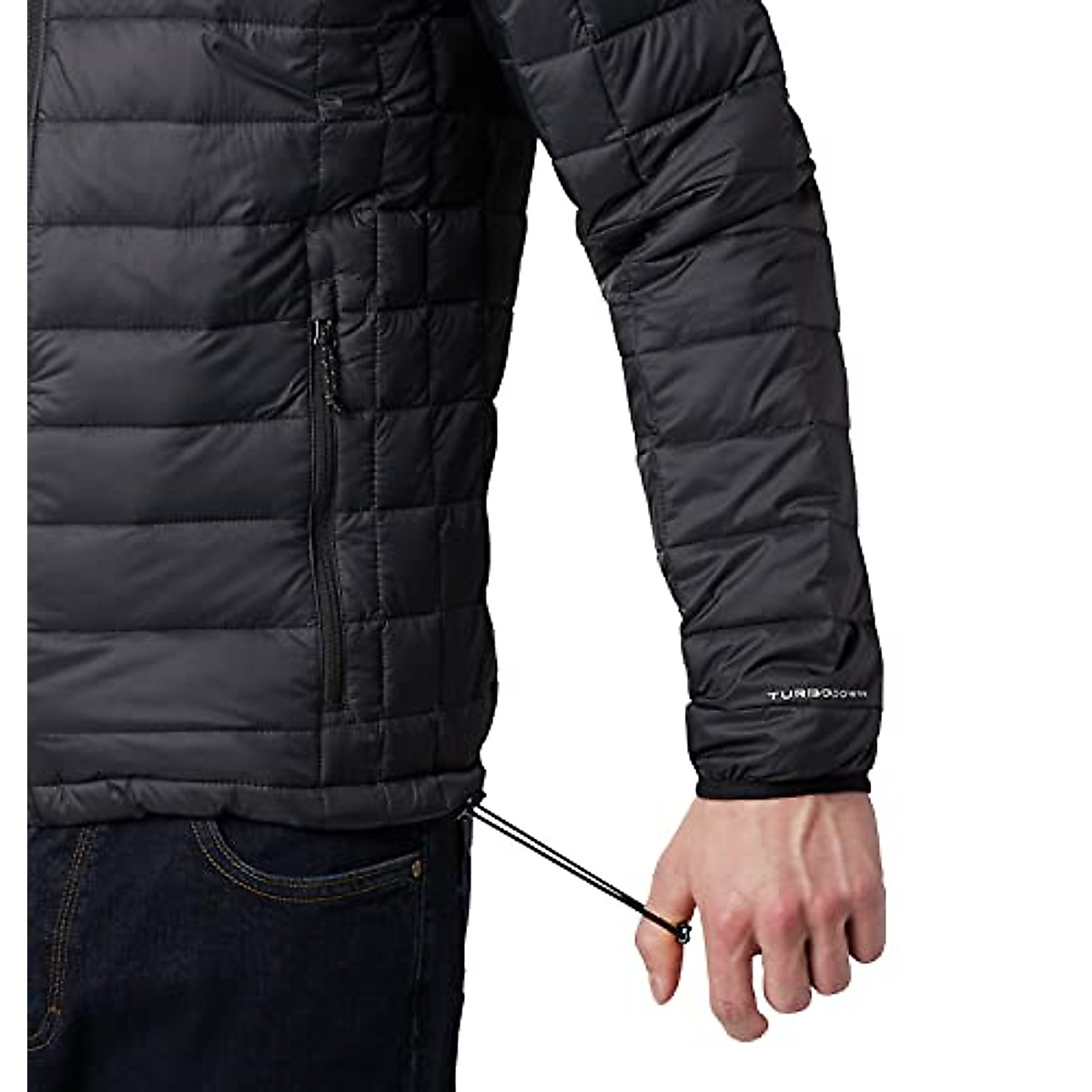 Columbia Mens, Voodoo Falls 590 TurboDown Hooded Jacket, Black, Large