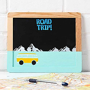 Plaid Double Sided Framed Chalkboard, 8.5"X10.5", 1 Pack