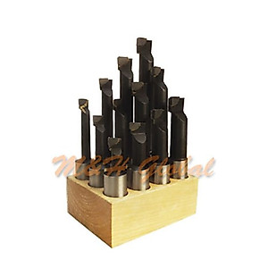 GORLENKE12 PC Boring Bar Set 5/8" Shank C6 Carbide Tip 50 RC