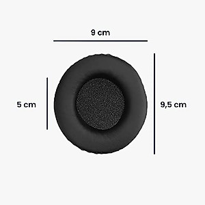 kwmobile Ear Pads Compatible with Sennheiser HD215 /HD225 /HD205 II/HD 4.40 BT Earpads - 2X Replacement for Headphones - Black