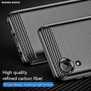 M MAIKEZI Samsung A03 Core case,Galaxy A03 Core case,with HD Screen Protector, Shock-Absorption Flexible TPU Bumper Soft Rubber Protective Case Cove for Samsung Galaxy A03 Core (Black Brushed TPU)