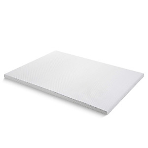 Malouf CARBONCOOL LT + OMNIPHASE Active Night Long—Phase Change Material Advanced Cooling Mattress Topper, Queen, White