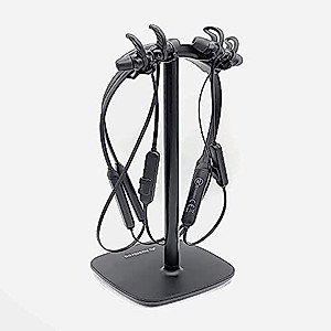 Avantree D4169 & HS910 & HS907, Bundle - Wireless Earbuds for TV Watching with Bluetooth Transmitter, No Audio Delay, Plug n Play & Neckband Headphone Stand & Headphone Holder Wall Mount