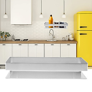 evhooe Bathroom Shower Shelf 30cm Stainless Steel Wall Mounted Bathroom Rack Rustproof Kitchen Storage Shelf