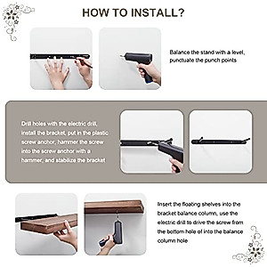 FALANZATH Floating Shelves Wood Set of 2 - Rustic Natural Wood 36 Inch - Rustic Wall Mounted Storage Shelves for Bedroom, Living Room, Bathroom, Kitchen, Office, Farmhouse (Natural Wood)