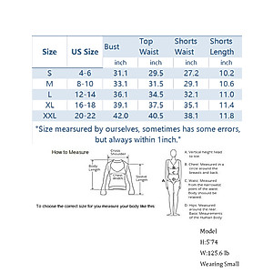 Ekouaer Womens Cami Pajama Set Sleeveless Racerback Tank Top Pjs Soft Sleepwear Blue and Red Plaid Medium