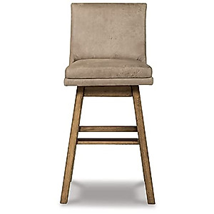 Signature Design by Ashley Tallenger 30" Upholstered Pub Height Bar Stool, 2 Count, Beige