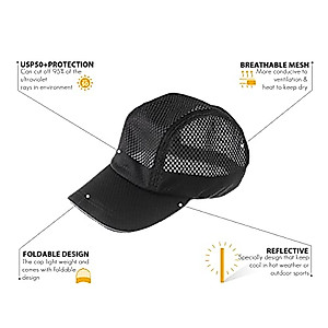 Beautifully Warm Backless Hat – Quick Dry Sport Baseball Hat for Women Black