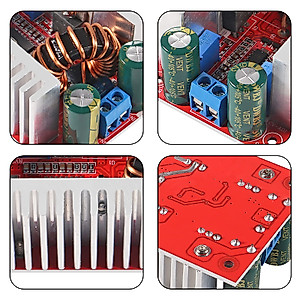 2Pcs 400W 15A DC-DC Boost Converter Step Up Module, DC 8.5V-50V to DC10V-60V Constant Current Power Supply Module Voltage Regulator Constant Power Heat Sink Adjustable Module for Electric Product