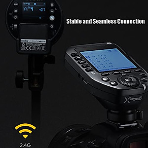 Godox XProII XProII-S XProIIS Flash Trigger for Sony TTL Wireless Transmitter 2.4G HSS 1/8000S Bluetooth Connection, New Hotshoe Locking Large Screen Trigger for Sony Cameras (XPro Xpro-S Upgraded)