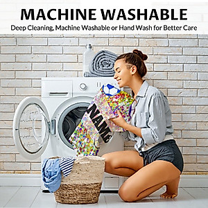 Personalized Soccer Blanket Gifts with Name - 50"x60" Sports Throw Blanket for Adults, Kids - Colorful Soft Plush Blankets for Bed, Couch, Sofa