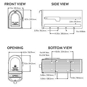 ARCHITECTURAL MAILBOXES 7600P-10 MB1 Mailbox, Medium, Pewter