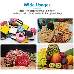 Yescom 8" Impulse Sealer Manual Heat Sealer Plastic Bag Poly Tubing Packaging Machine