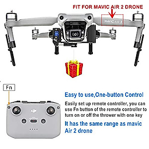 Hanatora Payload Airdrop Release Drop Device for DJI Air 2S,Mavic Air 2 Drone,Clip Delivery Transport Dropper,Wedding Fishing Bait Search & Rescue Kit Accessories