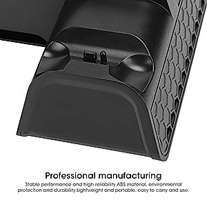Bewinner1 for PS4 Stand Cooling Fan, Multi-Function Cooling Heat Dissipation Bracket Fan Card Rack Game Machine Charging Dock Station for PS4 Handle Gamepad