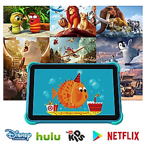 Tablet for Kids 3-7 Kids Tablet 10 inch 3GB 64GB Toddler Tablet with Case WiFi YouTube IPS Touch Screen, Kids Android Learning Tablets Lots of Free Educational Contents, Tablet for Kids Toddlers 8-12