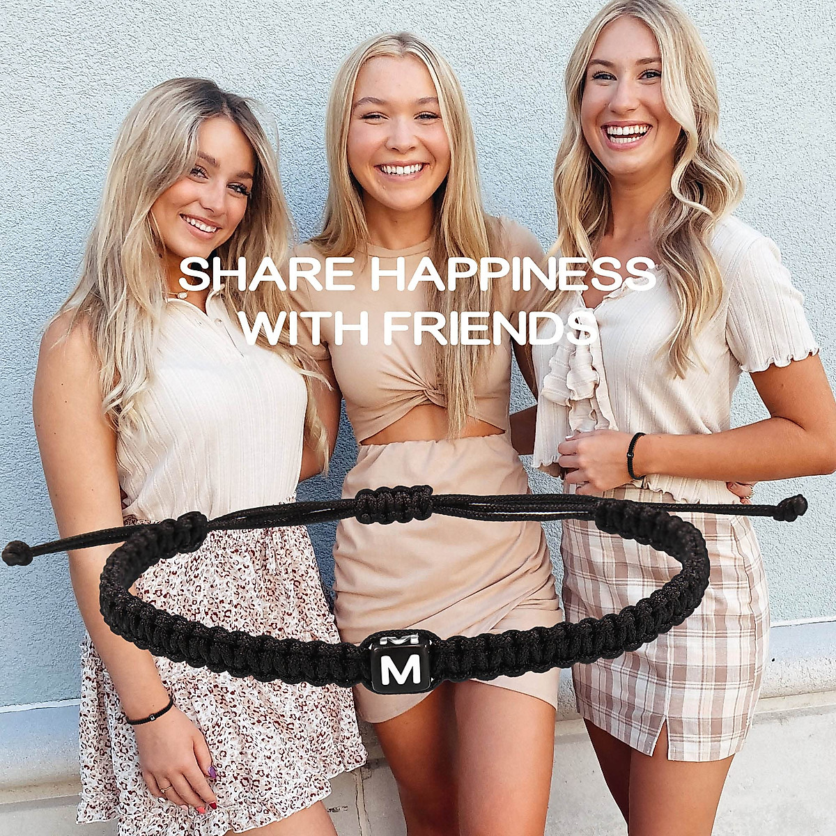 Btysun Mothers Day Gifts for Mom Daughter Initial Bracelets for Women Initial C Braided Bracelet for Her Adjustable Easter Gift Jewelry