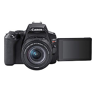 Canon EOS Rebel SL3 DSLR Camera w/EF-S 18-55mm F/4-5.6 STM Zoom Lens + 64GB Memory, Case, Tripod, Flash, Remote, and More (32pc Bundle)