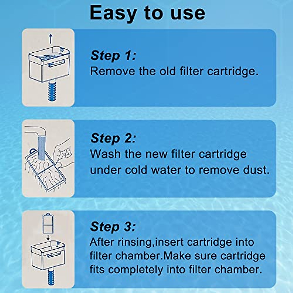 AMZBD Fish Tank Filter Cartridge for Top Fin Cartridges,PF-L Aquarium Filter Cartridges,Replacement Filter Cartridge for TOP FIN PF20,PF30,PF40 & PF75 Power Filters(12Pack)