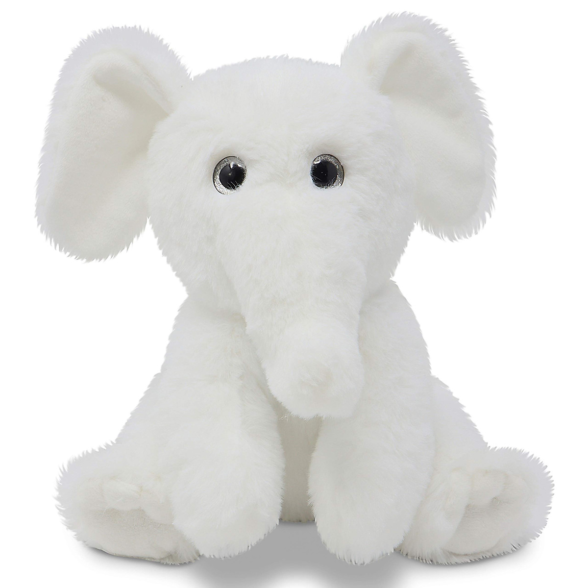 Fluffuns Baby Elephant Plush Stuffed Animal Toy - Cute Plush Stuffed Elephant Animals Toys for Babies, Girls and Boys - 9 Inch Height (Blue Gray White)