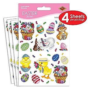 Bunny, Basket & Egg Stickers
