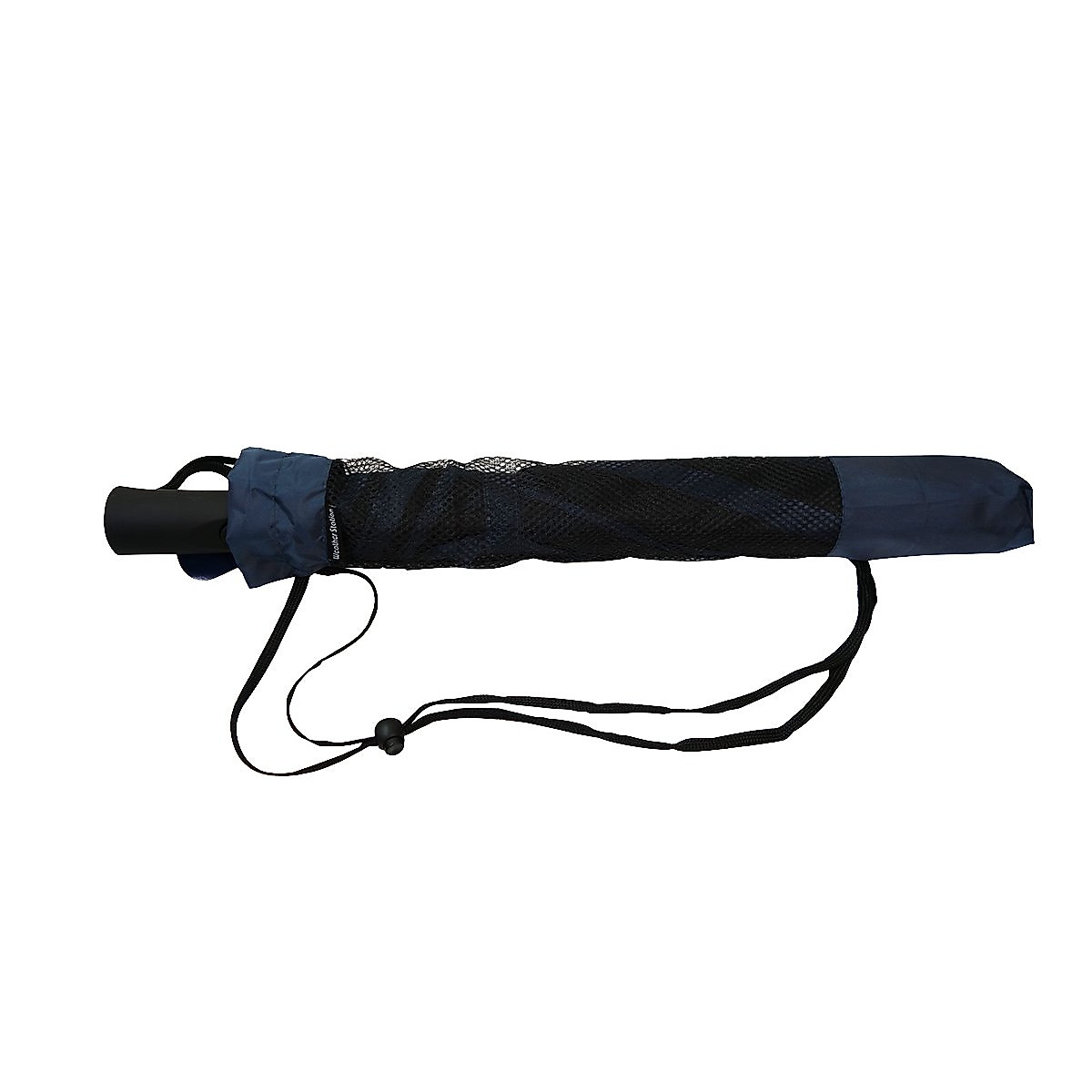 Weather Station 56 Inch Golf Umbrella, Automatic Compact, Lightweight, and Wind Resistant Two Person Folding Umbrella for Travel and Rain, Mesh Carry Bag, Black