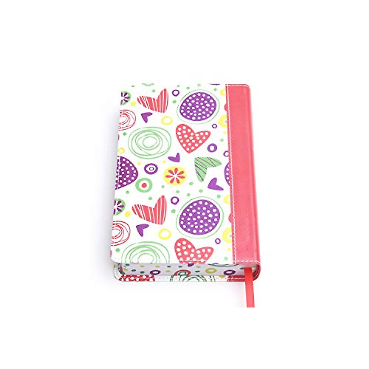 NVI Biblia Luz en mi camino corazones, multicolor símil piel (Spanish Edition)