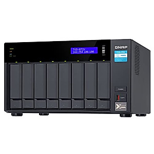 QNAP TVS-872X-i5-8G-US Desktop 8-bay NAS/iSCSI IP-SAN, Intel® Core™ i5 6-Core Processor, 8GB DDR4 RAM, 10GbE*1 (BASE-T), 1GbE*2