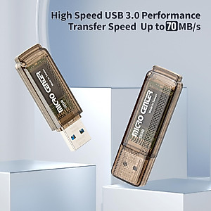 INLAND Micro Center Superspeed 10 Pack 32GB USB 3.0/USB3.1 Gen1 Flash Drive Gum Size Memory Stick Thumb Drive Data Storage Jump Drive, 10X Faster Than USB 2.0 USB Drives (32G 10-Pack)