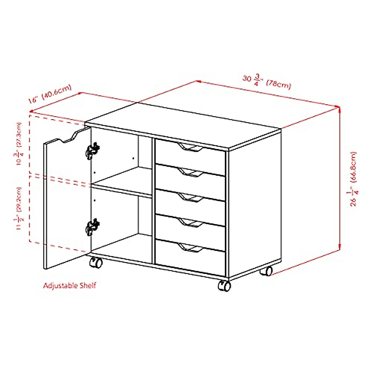 Winsome Wood Halifax Storage/Organization, White