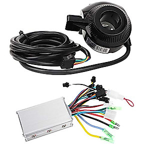 Motor Brushless Controller, 48V 350W Motor Controller Waterproof LCD Display Thumb Throttle Panel Electric Bicycle Scooter Brushless Controller Kit