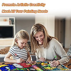 Acrylic Paint Pens Markers, 24 Colors Dual Tip Acrylic Paint Pens for Rock Painting, Wood, Canvas, Stone, Glass, Ceramic Surfaces, DIY Crafts Making Art Supplies (Round Tip and Fine Tip)