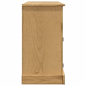 vidaXL Sideboard Storage Kitchen Cabinet Buffet Bar Wine Cabinet Console Table for Dining Living Room Cupboard Solid Mexican Pinewood Corona Range