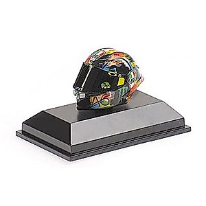 Minichamps 399190066 1:8 AGV Helmet-Valentino Rossi-Winter Test Collectible Miniature car, Multicolored