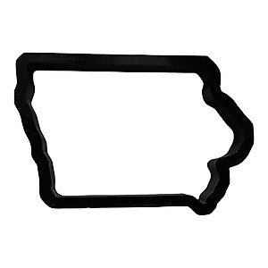 Iowa State Cookie Cutter with Easy to Push Design (4 inch)
