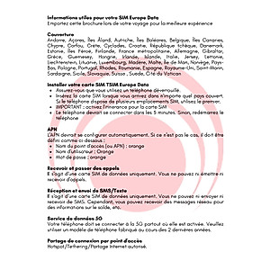 TSIM Europe Data SIM Card | 5G Prepaid | 50+ Destinations | Austria, Belgium, France, Germany, Italy, Spain, Switzerland, Sweden, UK (3GB / 7days)