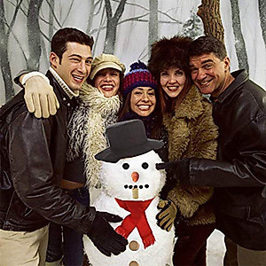 Orgrimmar Snowman Decorating Kit Snowman Making Kits Tools Winter Outdoor Toys Decoration (Medium)