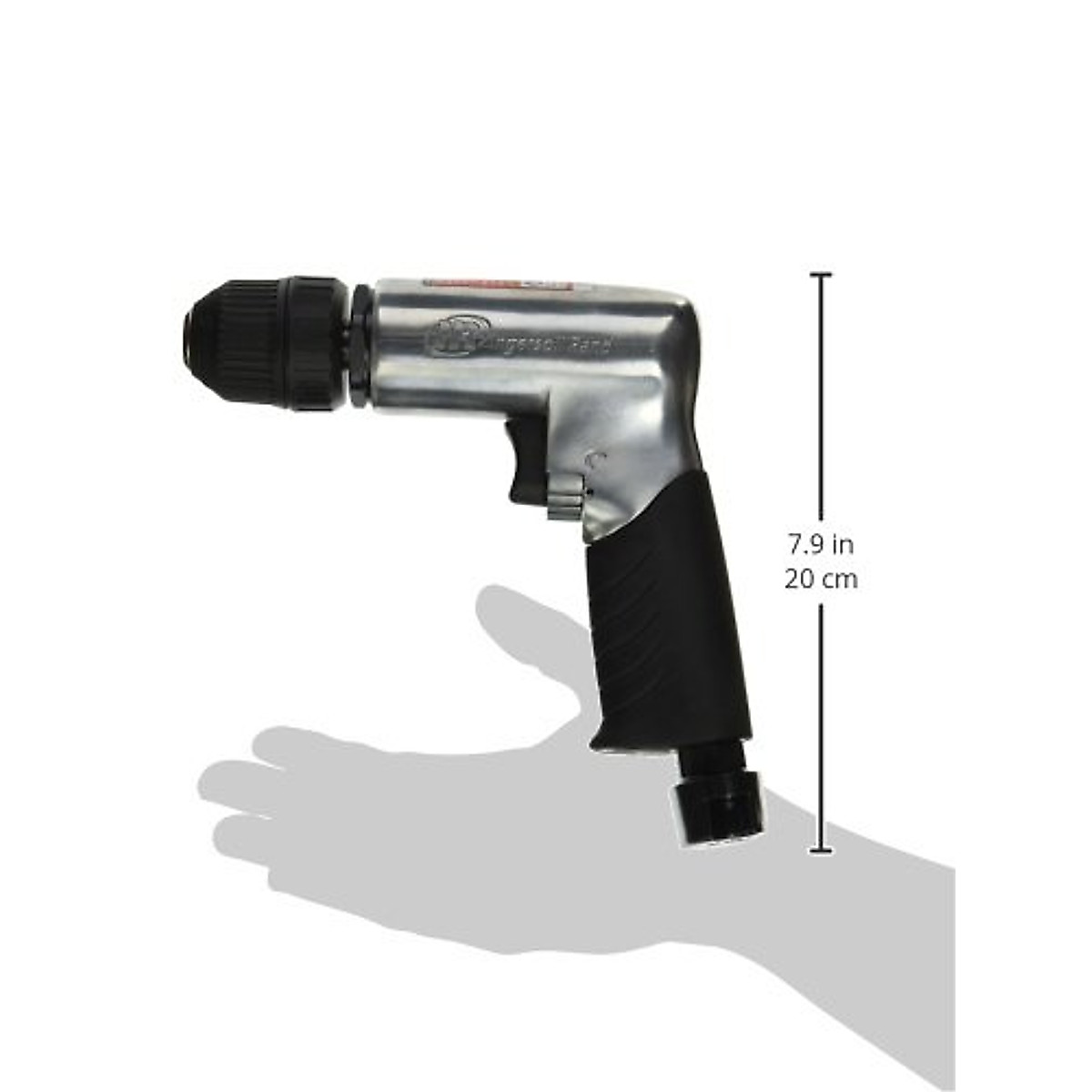 Ingersoll Rand 7811G 3/8" Keyless Chuck Air Drill, 1700 RPM, 0.5 HP, Pistol