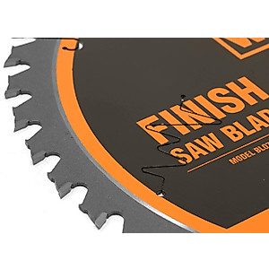 WEN BL0740 7.25-Inch 40-Tooth Carbide-Tipped Professional Finish Saw Blade for Miter Saws and Circular Saws