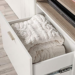 Sauder Anda Norr Credenza, for TVs up to 60", White Finish