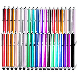 Briout Stylus Pens for Touch Screens, 36 Pack Capacitive Touch Screen Stylus for iPad, iPhone, Tablets, Samsung, Kindle Touch All Universal Touch Screen Devices (12 Multicolor)