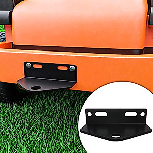 Universal Zero Turn Lawn Mower Trailer Hitch 5 Inch Heavy Duty Steel - Including Installation Hardware (Black)