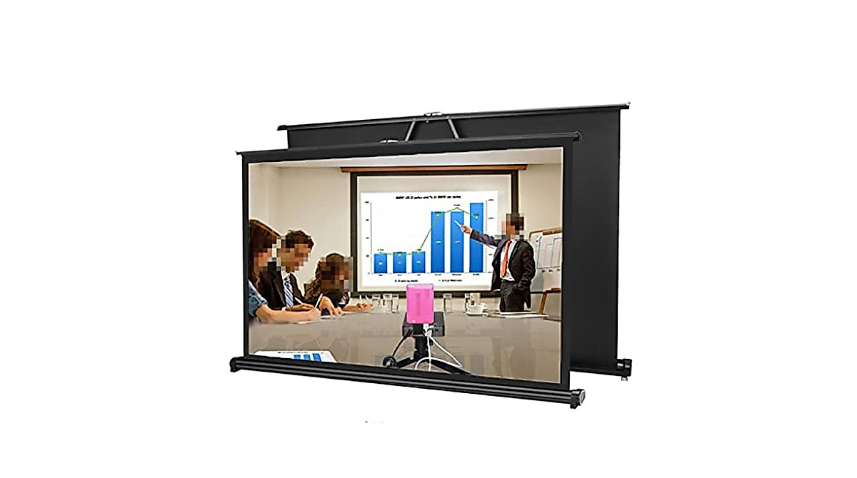 Portable 50" 16:9 Tabletop Projector Screen - Business/Cinema