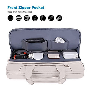 MOSISO 360 Protective Laptop Shoulder Bag Compatible with MacBook Air 15 inch M2 A2941 2023/Pro 16 inch M3 M2 M1 2023-2019, 15-15.6 inch Notebook,Matching Color Sleeve with Belt, Stone Gray