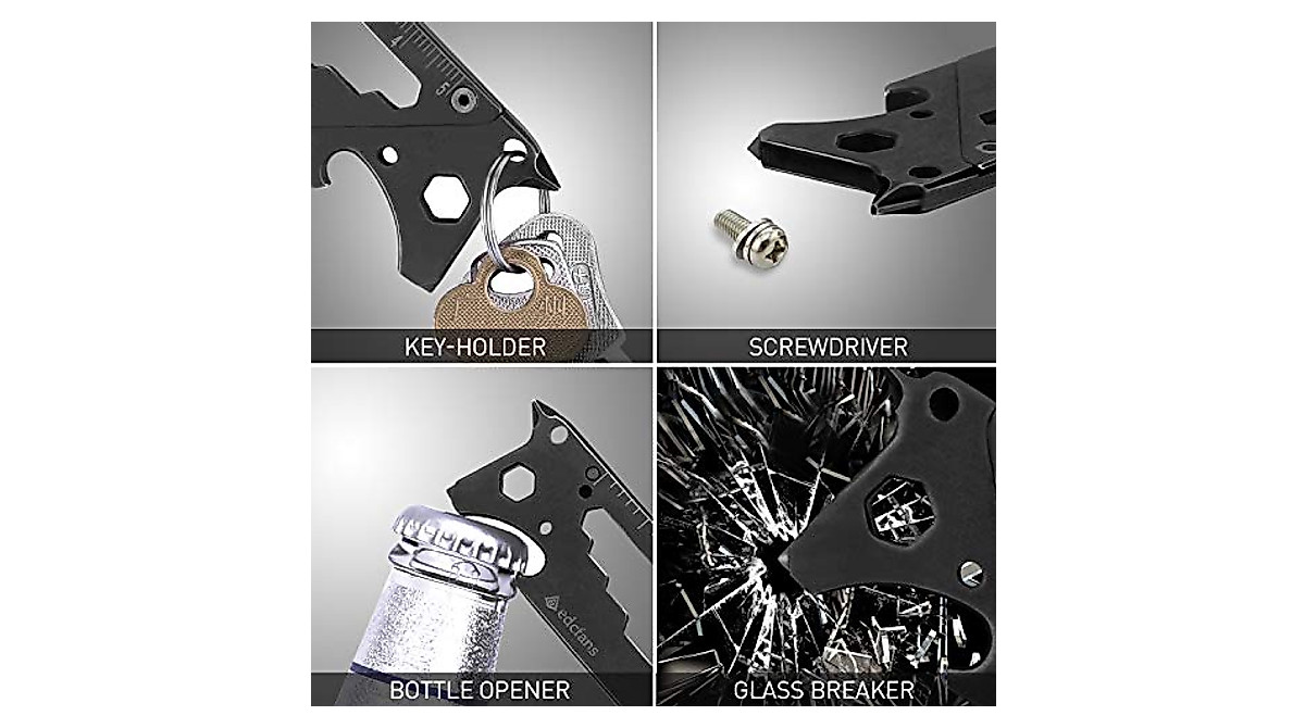 edcfans Utility Knife Multitool Keychain for Every Task