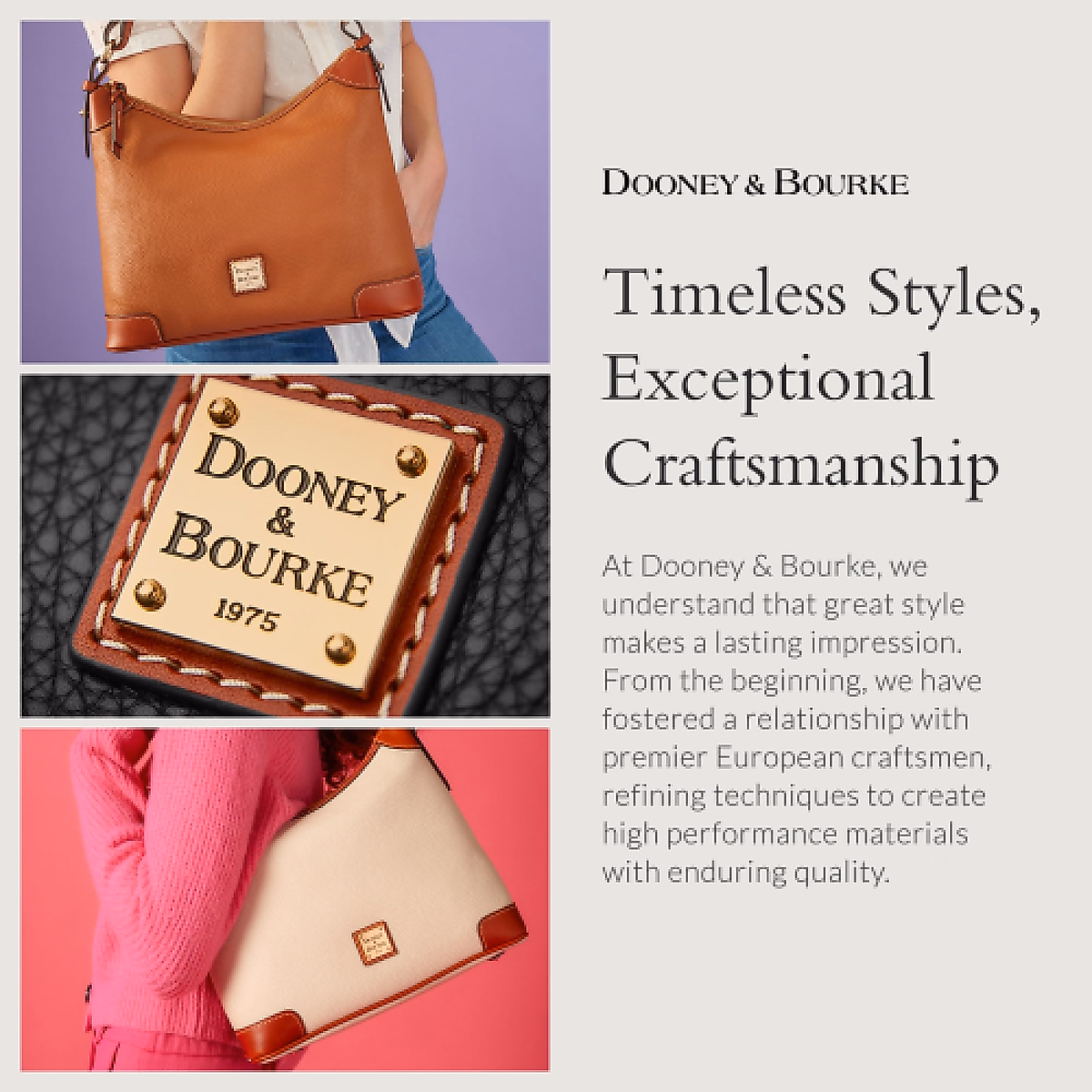 Dooney & Bourke Women's Zip Zip Satchel in Pebble Grain Leather, Large Handbag with Adjustable & Detachable Shoulder Strap, Pale Pink