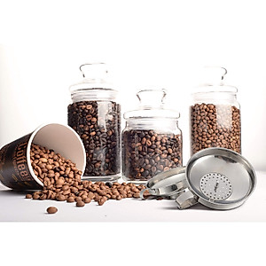 Shappy 5 Pieces Stainless Steel Funnels Set Canning Funnel Fine Mesh Strainer Mesh Filter Compatible with Wide and Regular Narrow Mouth Mason Jar