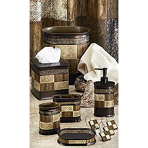 Zahari Home Zambia Stylish Waste Basket Modern Classic Luxury Decor Animal Print Western Design Trash Can