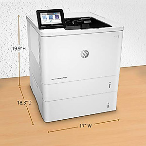 HP LaserJet Enterprise M609x Monochrome Duplex Printer with One-Year, Next-Business Day, Onsite Warranty and Extra Paper Tray (K0Q22A)